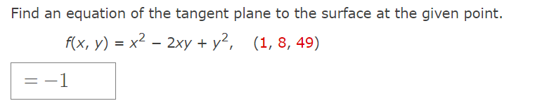 Solved Find an equation of the tangent plane to the surface | Chegg.com