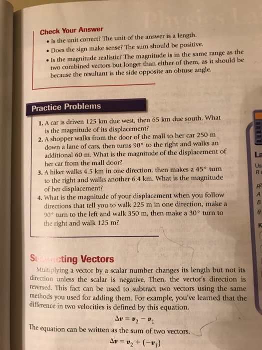 Solved Check Your Answer . Is the unit correct? The unit of | Chegg.com