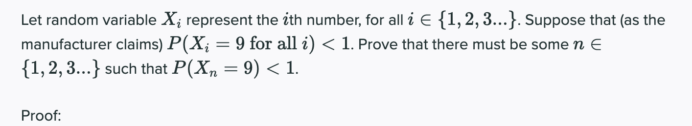 Let random variable Xi represent the i th number, for | Chegg.com