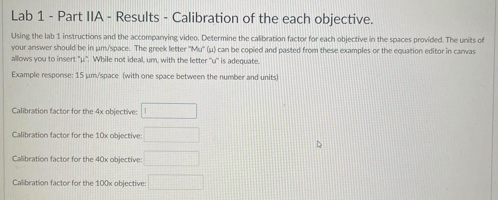 Solved 10x Objective 0 10 20 30 40 50 60 70 80 90 100 4 x | Chegg.com