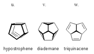 Solved u. V. W. hypostrophene diademane triquin acene | Chegg.com