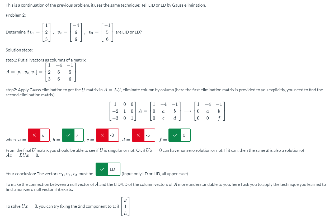Solved Determine if v1=⎣⎡123⎦⎤,v2=⎣⎡−466⎦⎤,v3=⎣⎡−156⎦⎤ are | Chegg.com