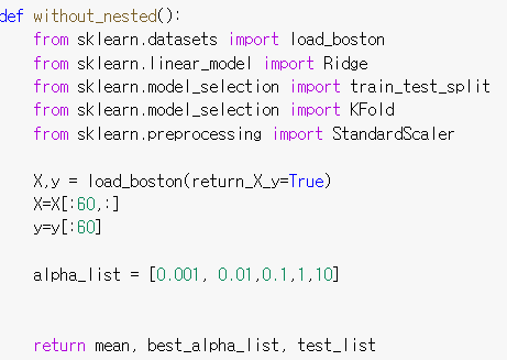 I need to code non-nested cross-validation. 1. using | Chegg.com