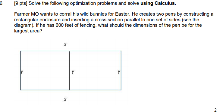 Solved 6. [9 pts] Solve the following optimization problems | Chegg.com