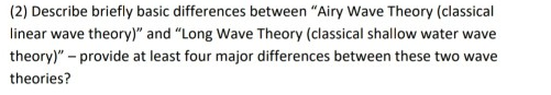 (2) Describe briefly basic differences between "Airy | Chegg.com