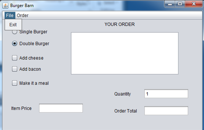 Solved Enhanced GUI Application using Additional Swing | Chegg.com