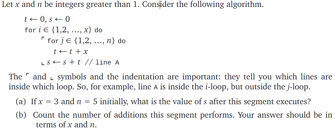 Solved Let x and n be integers greater than 1. Consider the | Chegg.com