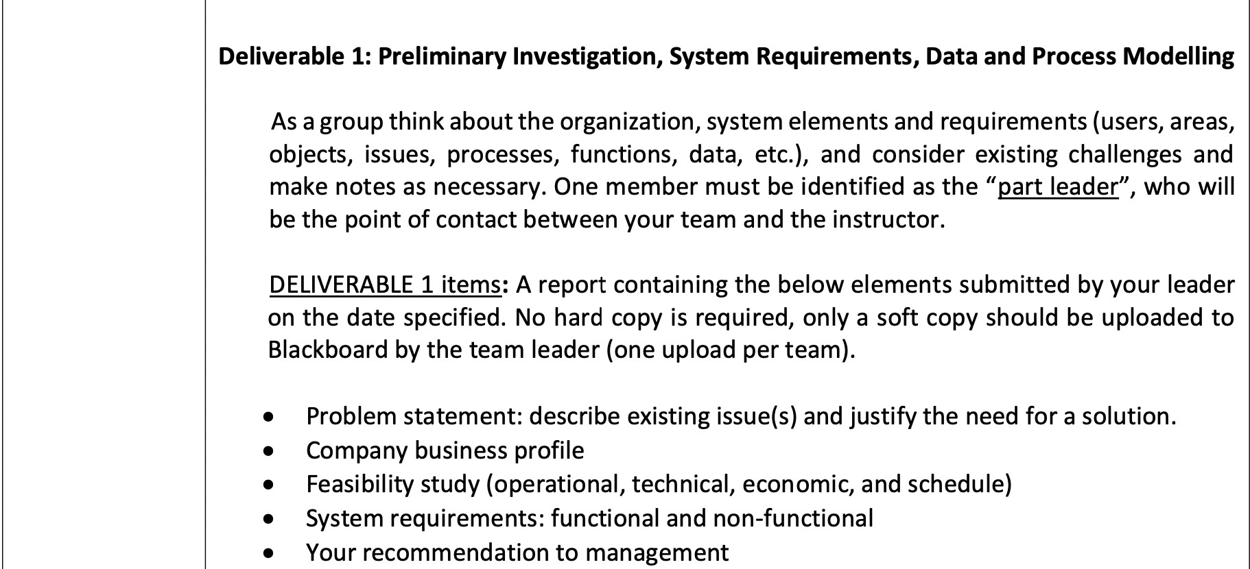 Solved PROJECT IDEA : IT Service Management System Problem | Chegg.com