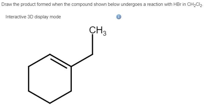 Solved Draw the product formed when the compound shown below | Chegg.com