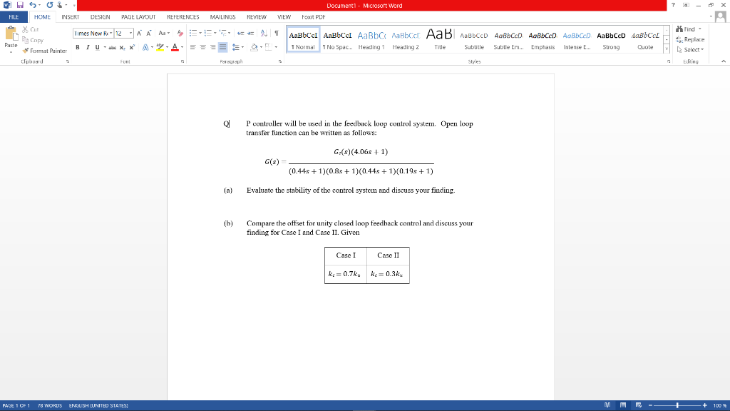 Solved W. 0 7 Documenti - Microsoft Word Foxt PDF FILE HOME | Chegg.com