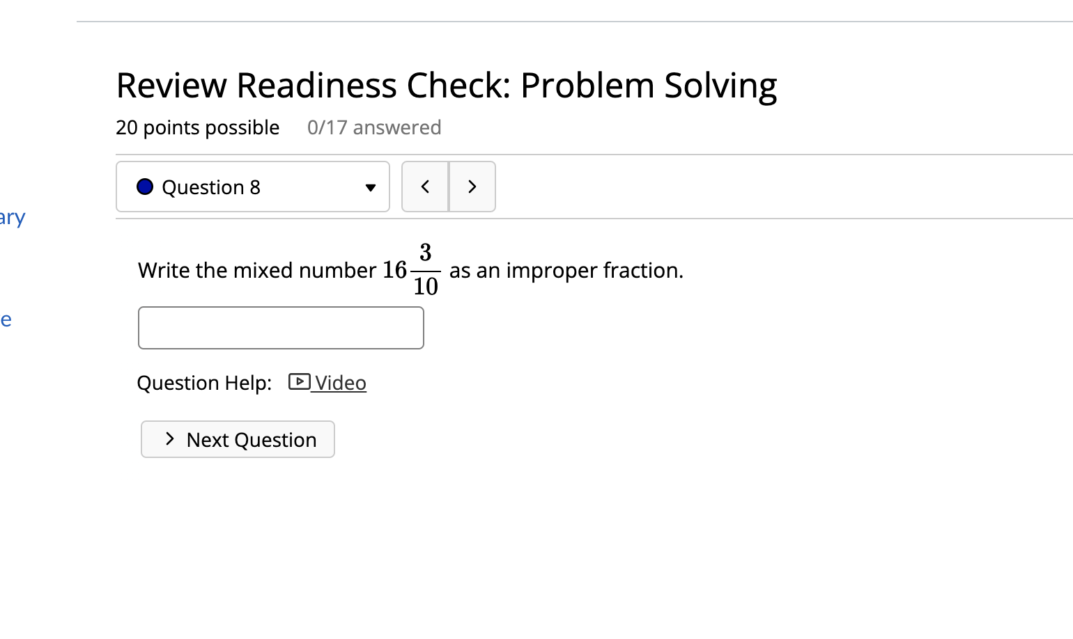 Solved Review Readiness Check: Problem Solving 20 points | Chegg.com