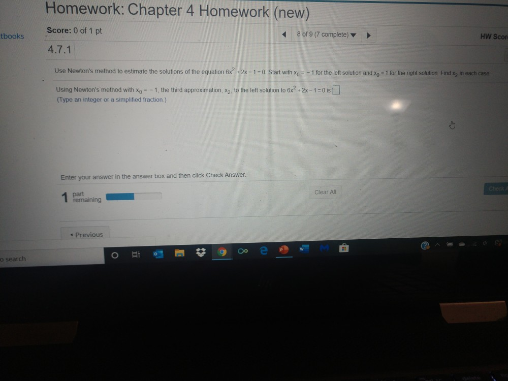 Solved Homework Chapter 4 Homework New Score 0 Of 1 Pt 8