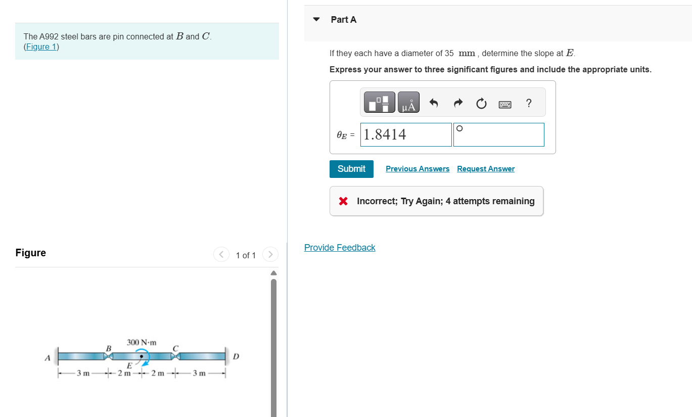 The A992 ﻿steel bars are pin connected at \( ﻿B \) | Chegg.com