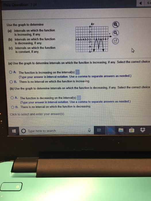 Solved 46 Use the graph to determine (a) intervals on which | Chegg.com