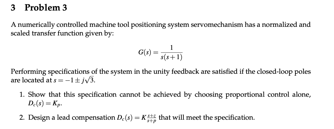 Solved A numerically controlled machine tool positioning | Chegg.com