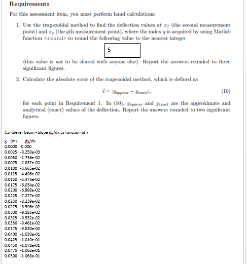 For this assessment item, you must perform hand | Chegg.com