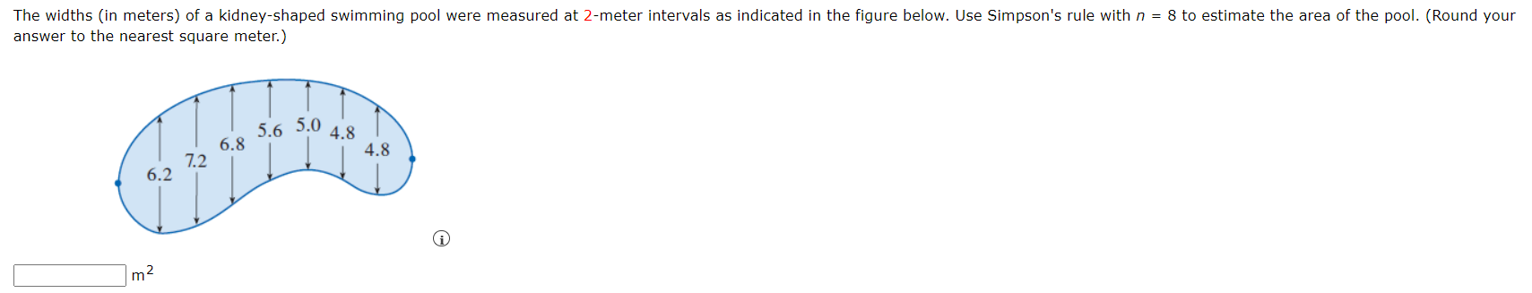 Solved answer to the nearest square meter.) m2 | Chegg.com