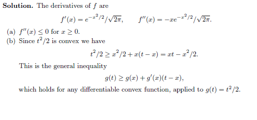 Solved Log-concavity of Gaussian cumulative distribution | Chegg.com