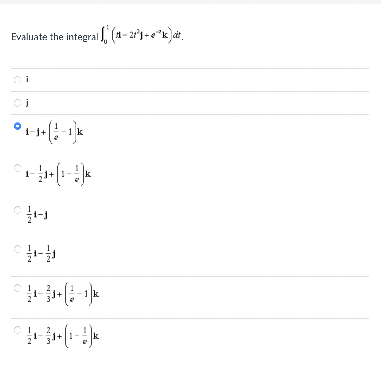 Solved Evaluate the integral \\( \\int_{0}^{1}\\left(t | Chegg.com