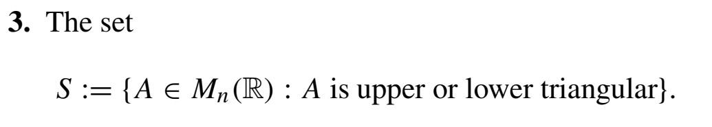 Solved For Problems 1-14, determine whether the given set S | Chegg.com