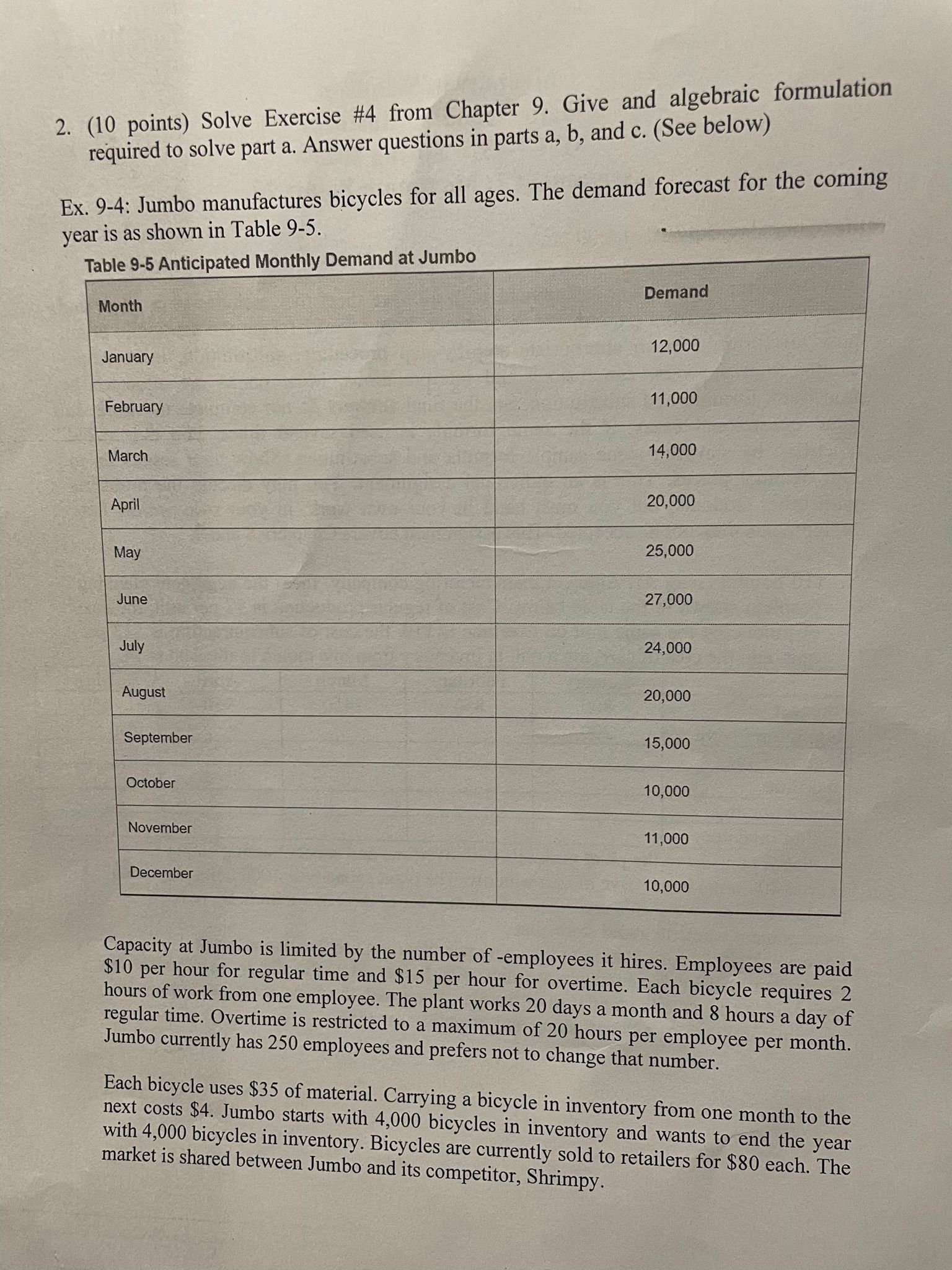 Solved 2. (10 points) Solve Exercise \#4 from Chapter 9. | Chegg.com