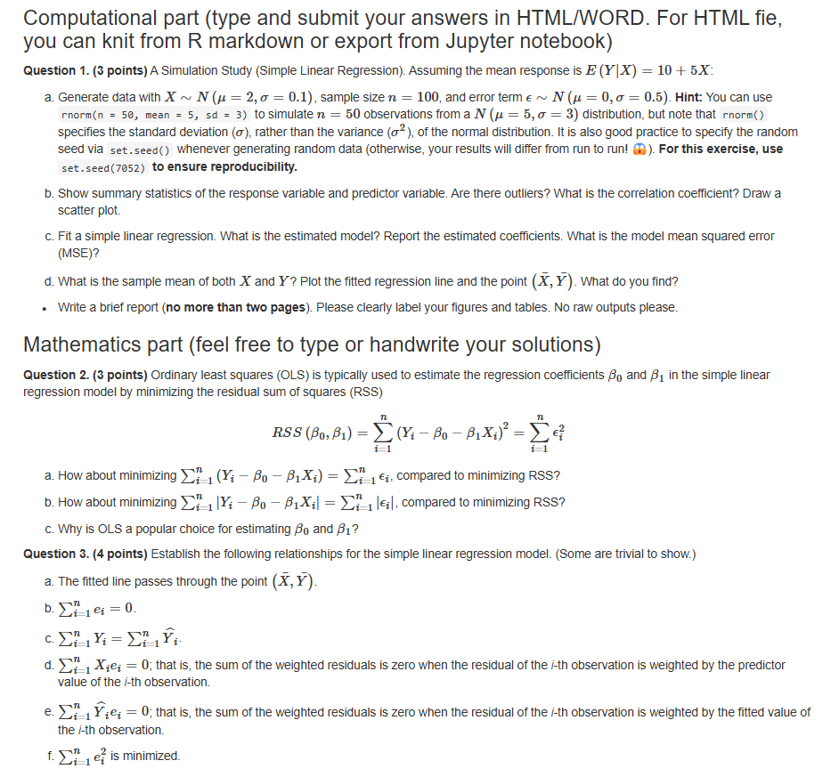 Solved Computational part (type ﻿and submit your answers | Chegg.com