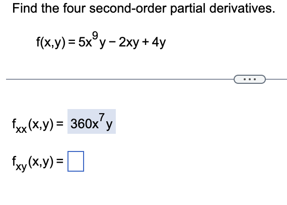 [Solved]: Find the four second-order partial derivatives.