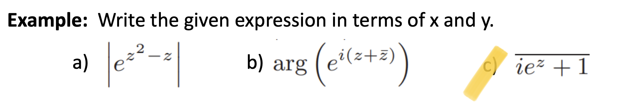 Solved xample: Write the given expression in terms of x and | Chegg.com