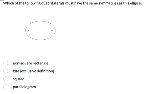 Solved Which of the following quadrilaterals must have the | Chegg.com