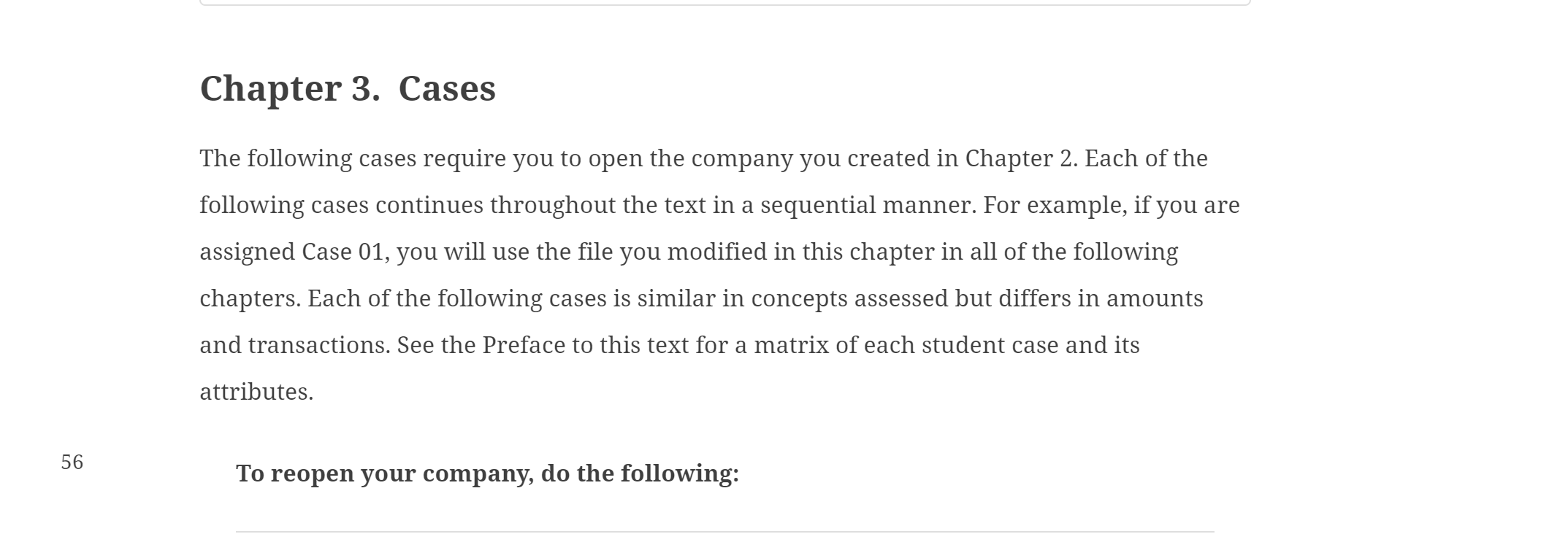 Chapter 3. Cases The following cases require you to | Chegg.com
