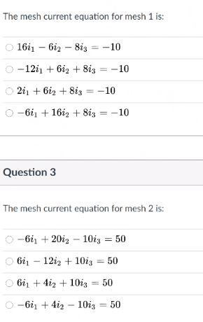 Solved Using Mesh analysis, write and simplify the systems | Chegg.com