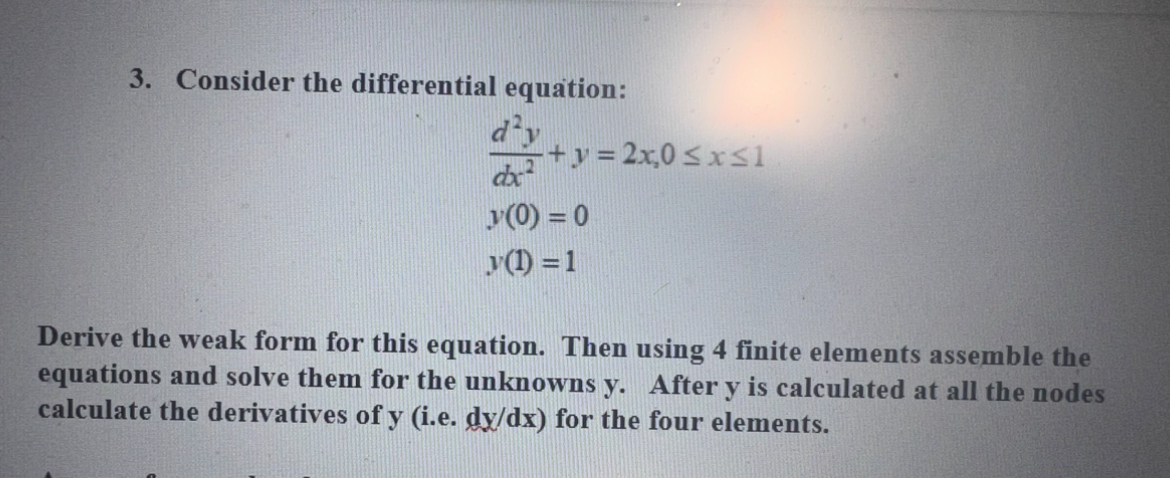 Solved 3. Consider the differential equation: | Chegg.com