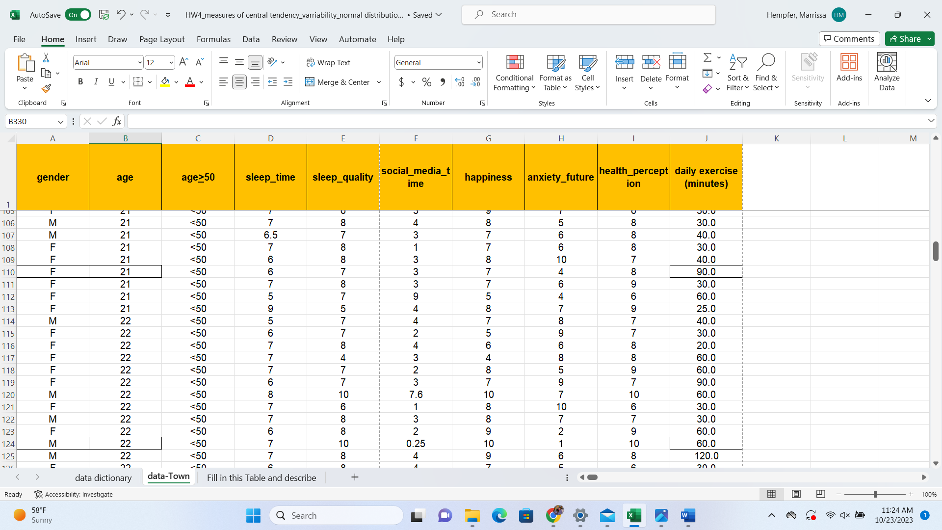 Attached is an Excel spreadsheet with the following | Chegg.com