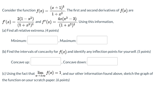 Solved (x + 1) Consider the function f(x) The first and | Chegg.com