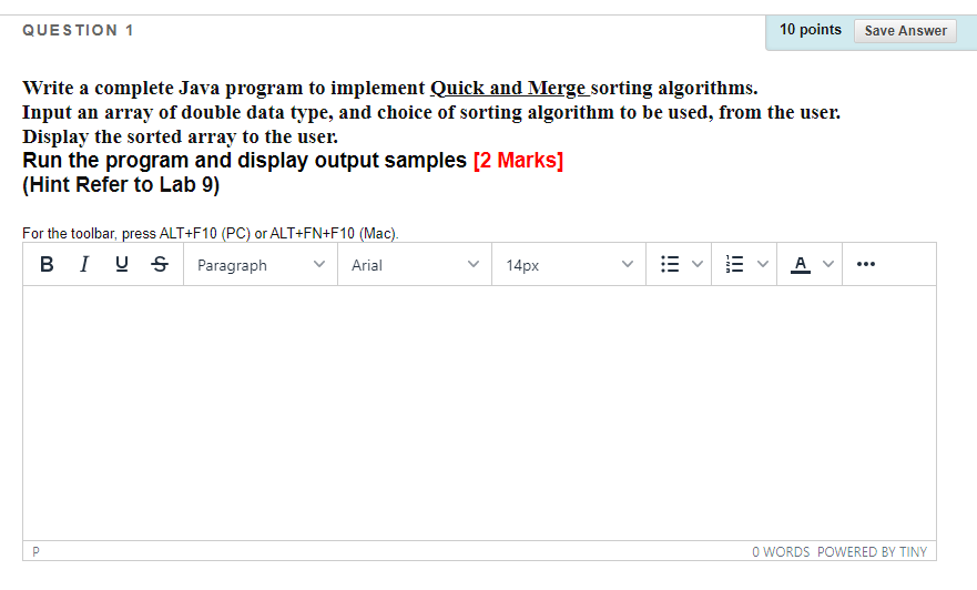 Solved QUESTION 1 10 points Save Answer Write a complete | Chegg.com