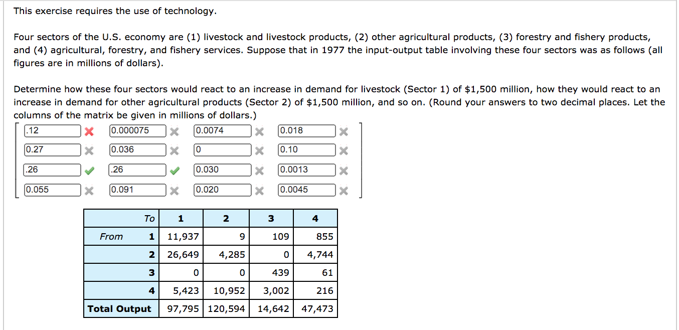This exercise requires the use of technology. Four | Chegg.com