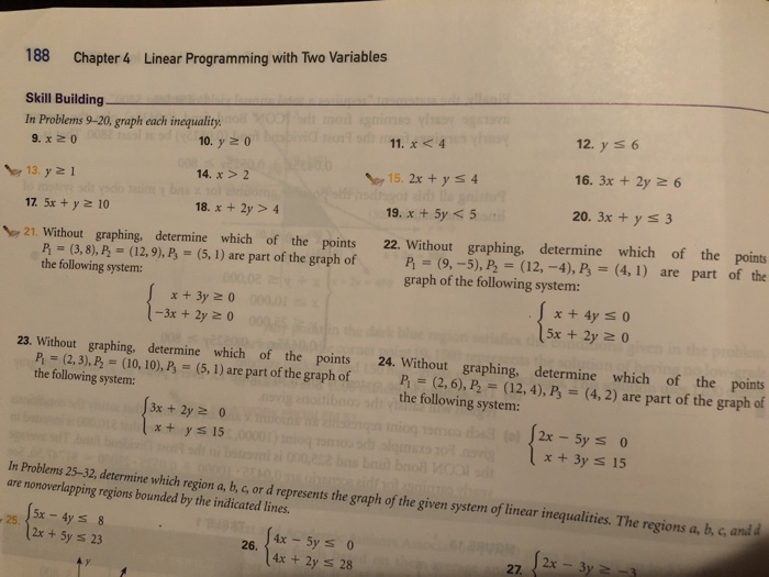 Solved 188 Chapter 4 Linear Programming with Two Variables | Chegg.com