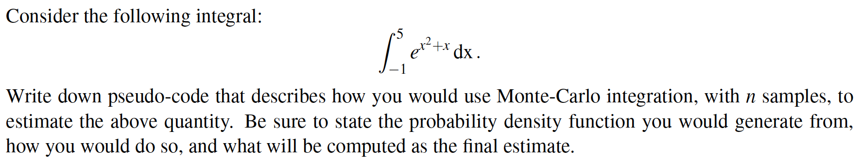 Solved Consider the following integral: 2x2+x dx . J-1 Write | Chegg.com