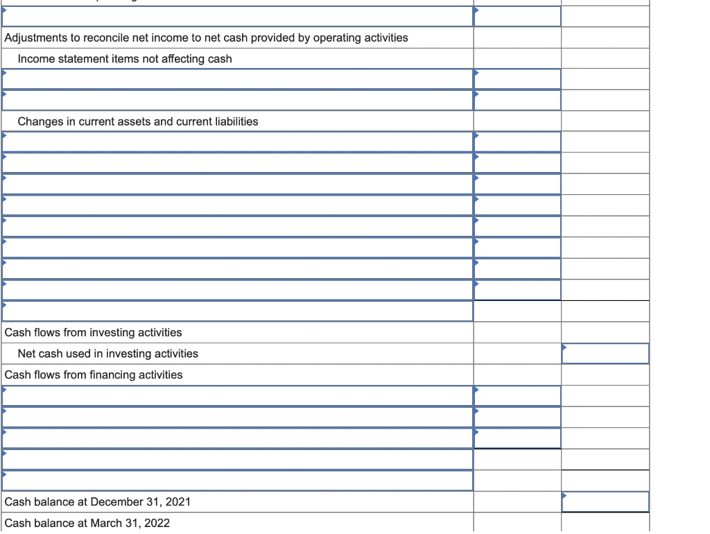 Solved BUSINESS SOLUTIONS Income Statement For Three Months | Chegg.com