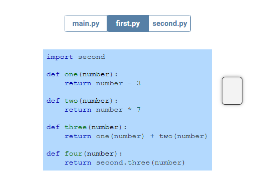 Solved import first def one (number): return number $2 def | Chegg.com
