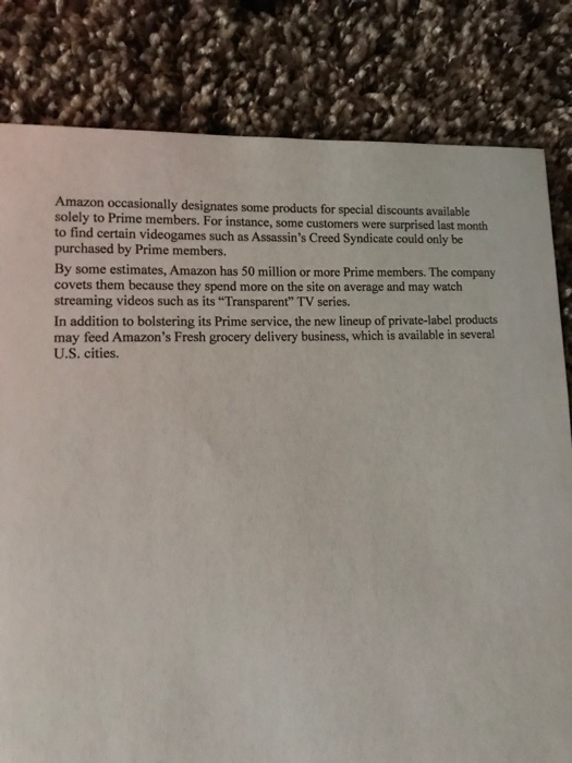 Solved fferin by Greg Bensinger May 16, 2016 TOPICS: Brand | Chegg.com