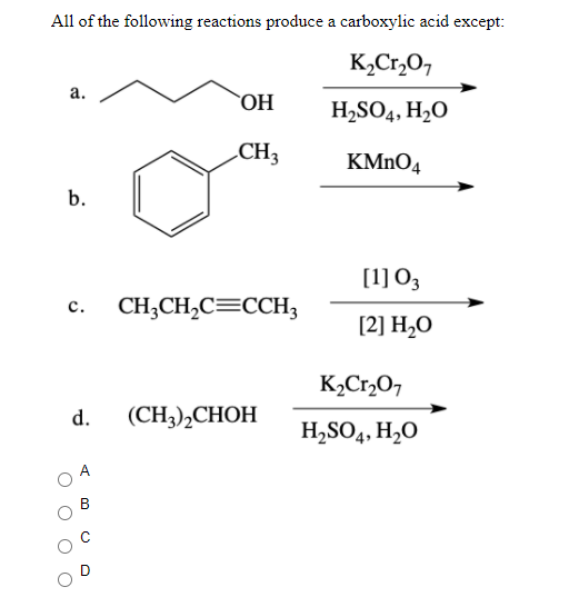Solved The product of the following reaction is: + KOC(CH3)3 | Chegg.com