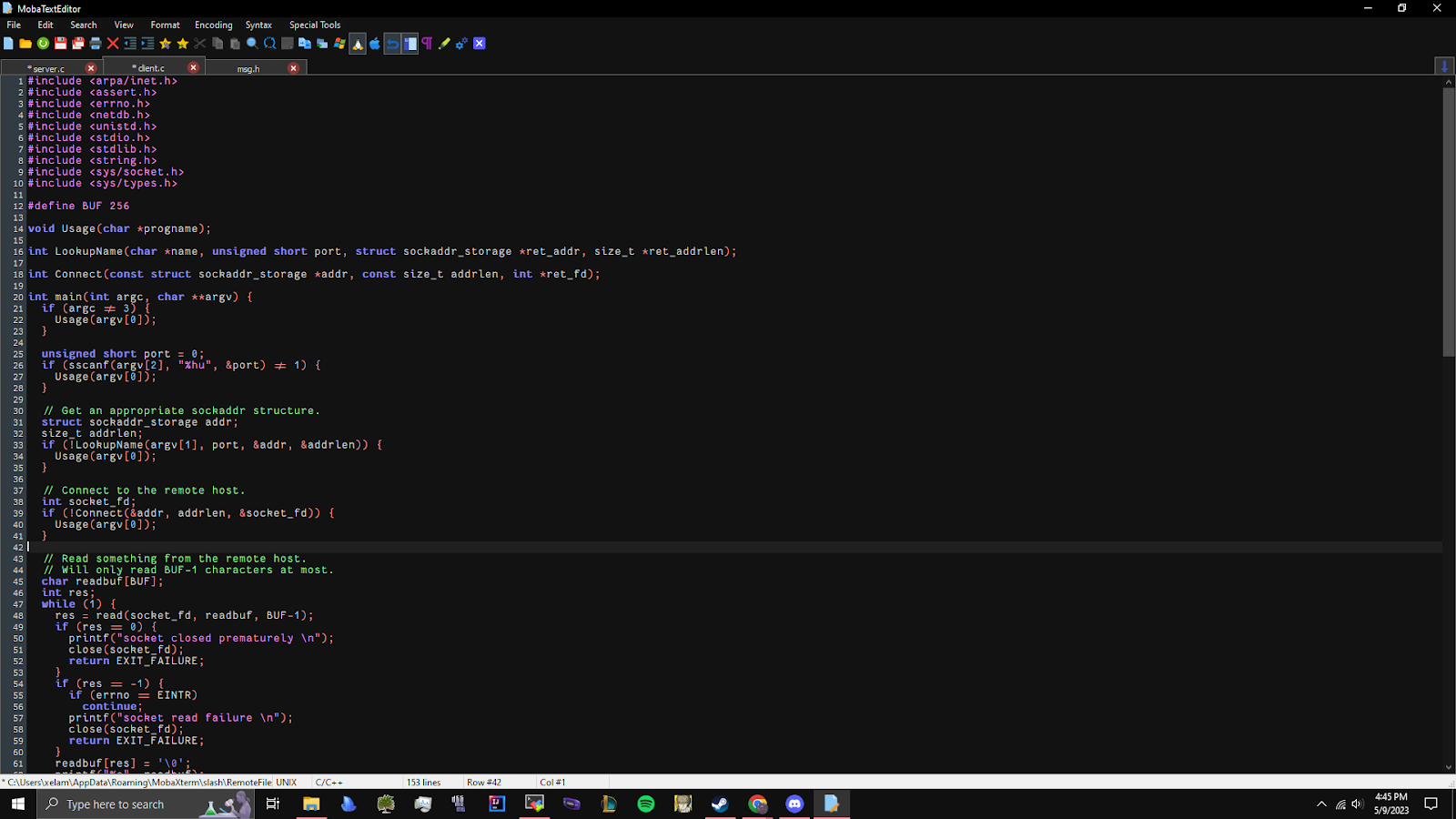 Solved Implement database server (dbserver) and client | Chegg.com