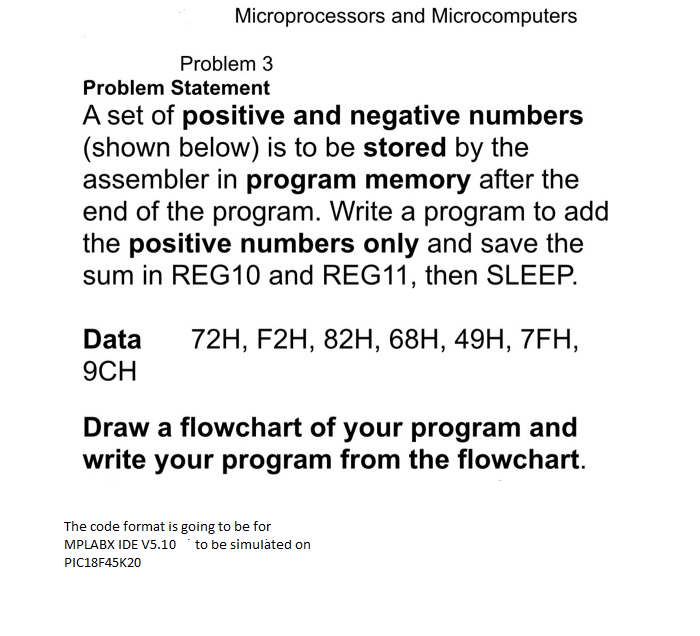Microprocessors and Microcomputers Problem3 Problem | Chegg.com