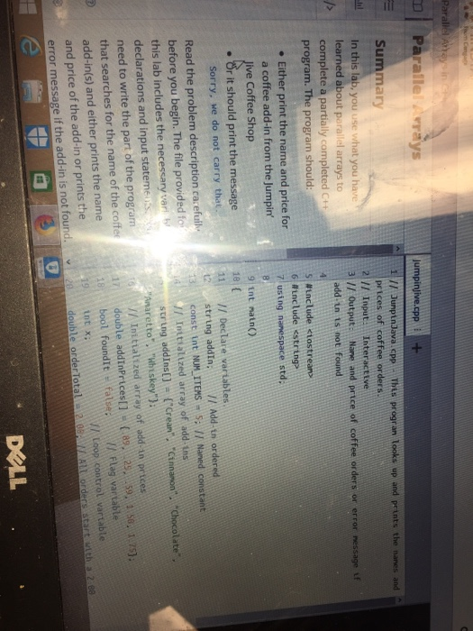 Solved jumpinjive.cpp+ Summary 1// JunpinJava cpp - Thts | Chegg.com