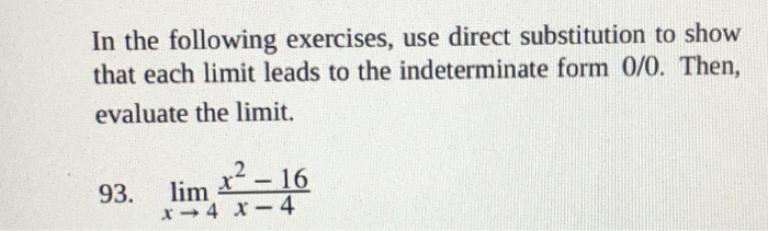 Solved In the following exercises, use direct substitution | Chegg.com