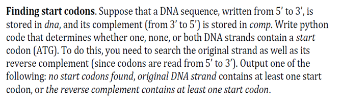 Solved Finding start codons. Suppose that a DNA sequence, | Chegg.com