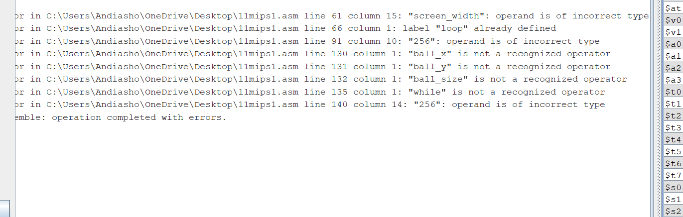 Solved i have this code when i run the code on mars program | Chegg.com