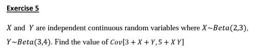 Solved X and Y are independent continuous random variables | Chegg.com
