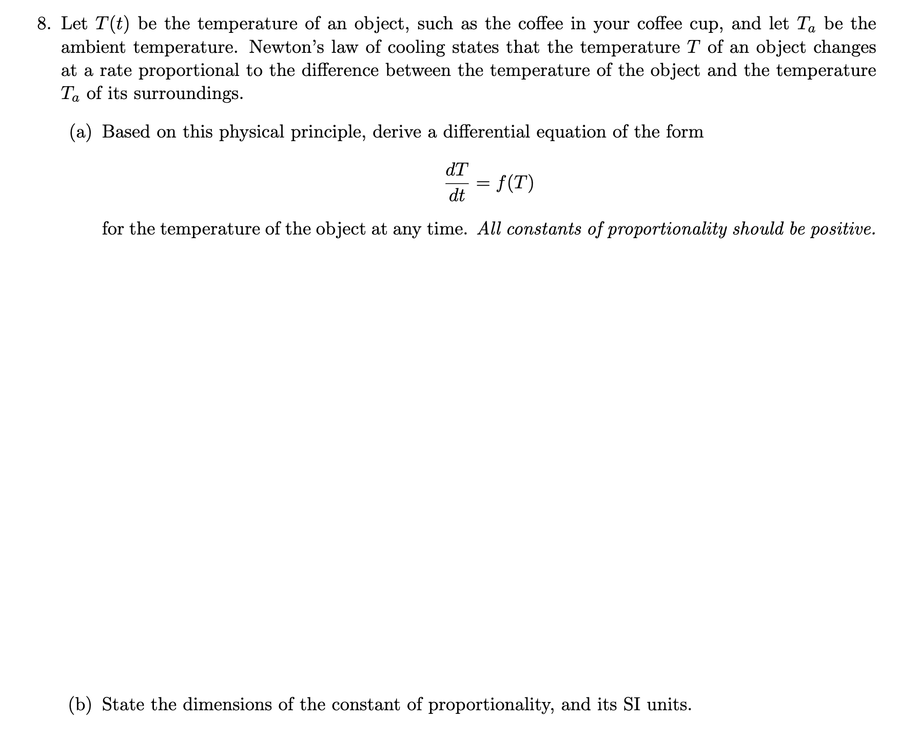 Solved (§1.1:18) Physical principle: a spherical raindrop | Chegg.com